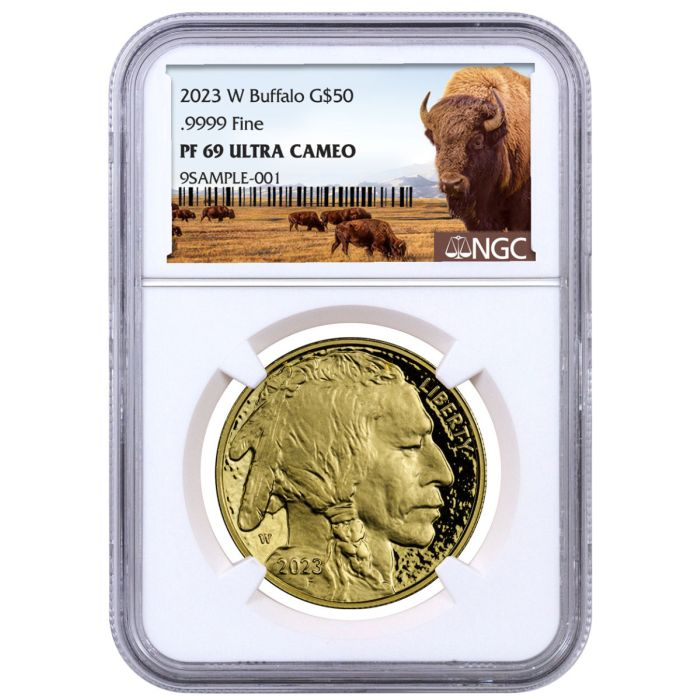 2023-W $50 1-oz Gold Buffalo Proof NGC PF69UC w/Buffalo Label - US ...