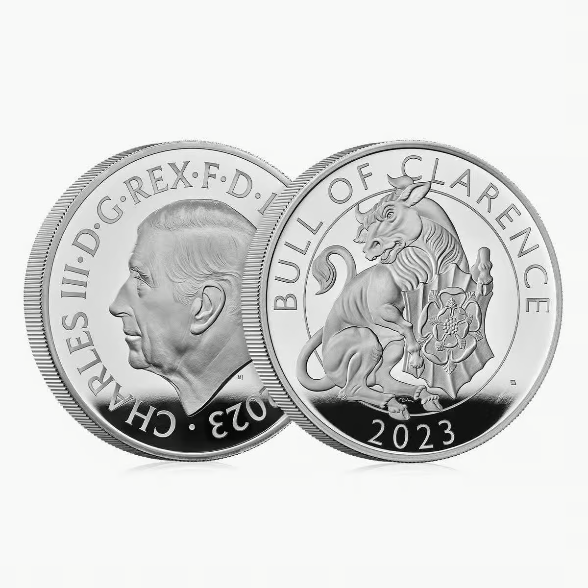 The Royal Tudor Beasts The Bull of Clarence 2023 UK 5oz Silver Proof ...
