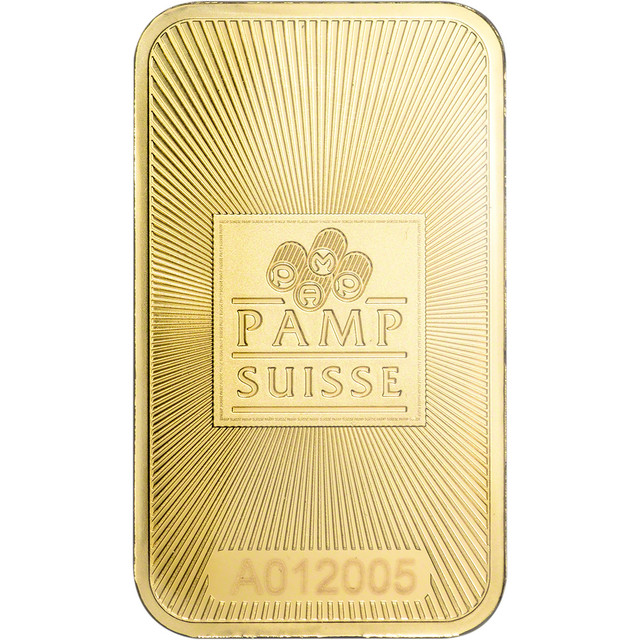 1oz PAMP Suisse Gold Bar - 999.9 Fine in Sealed Assay